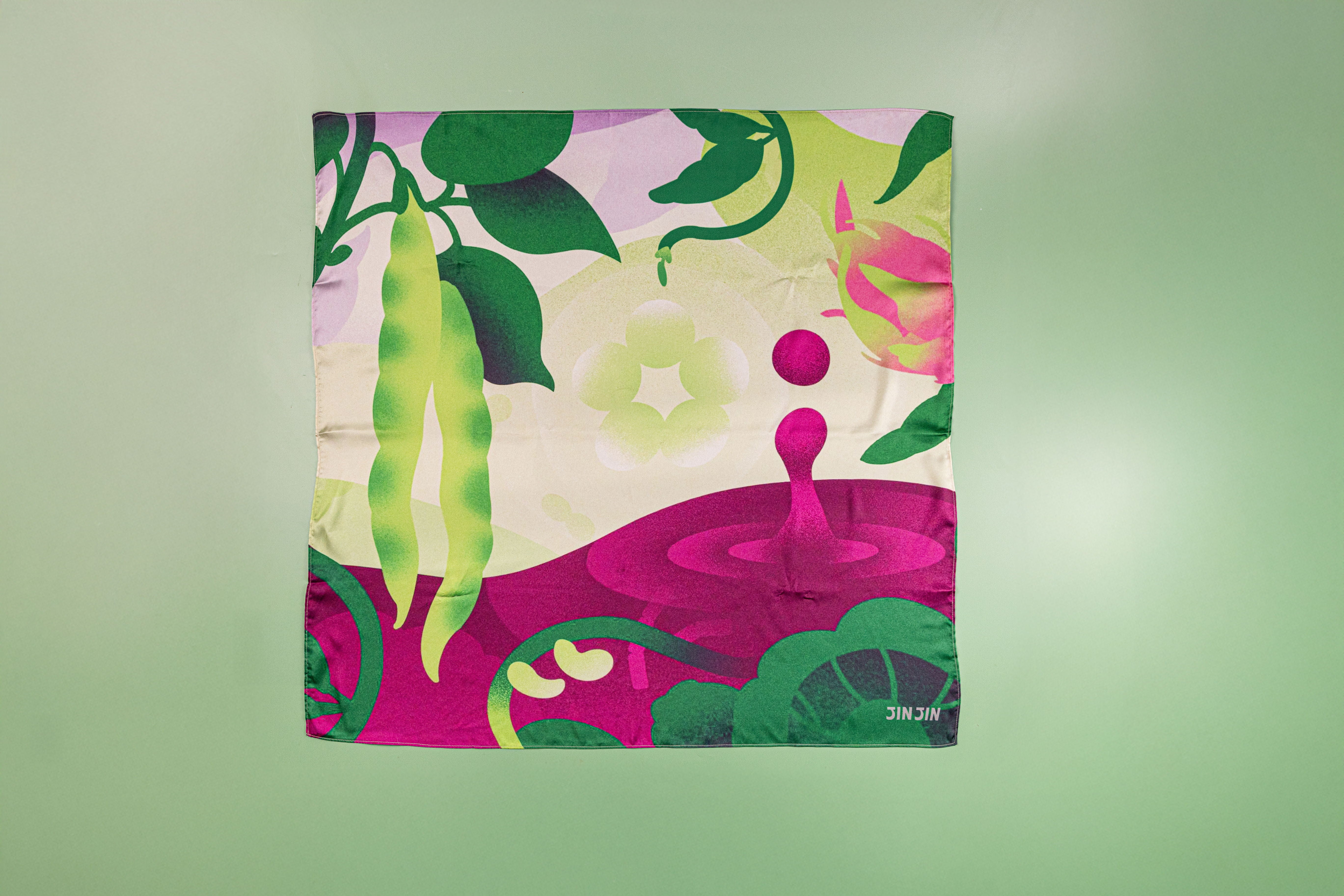 JIN JIN Furoshiki Silk Wrap | Gift Wrap & Scarf